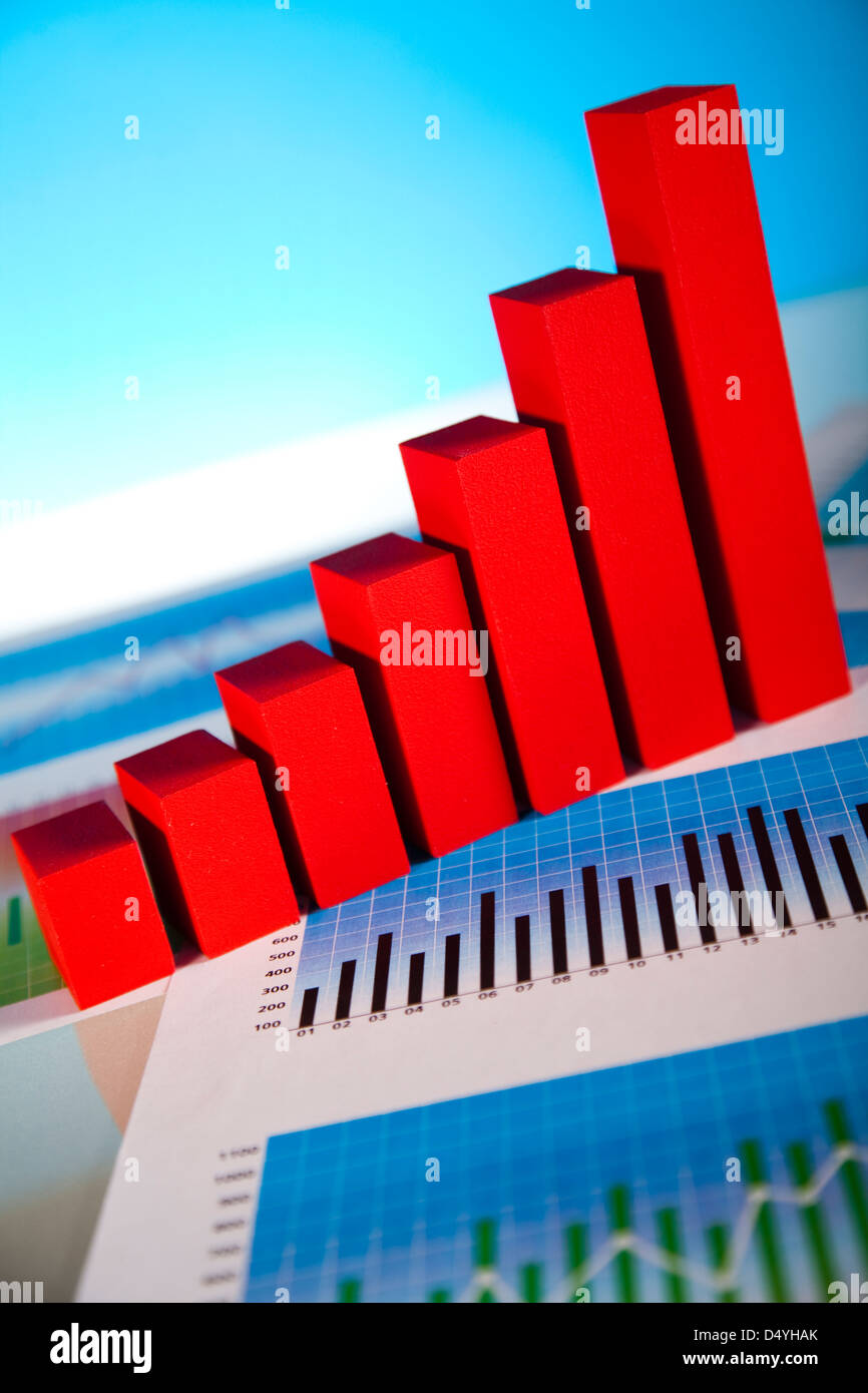 Business graph on chart Stock Photo - Alamy
