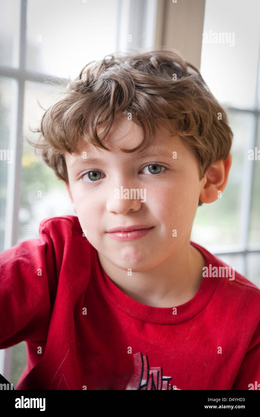 Portrait of a young boy Stock Photo - Alamy