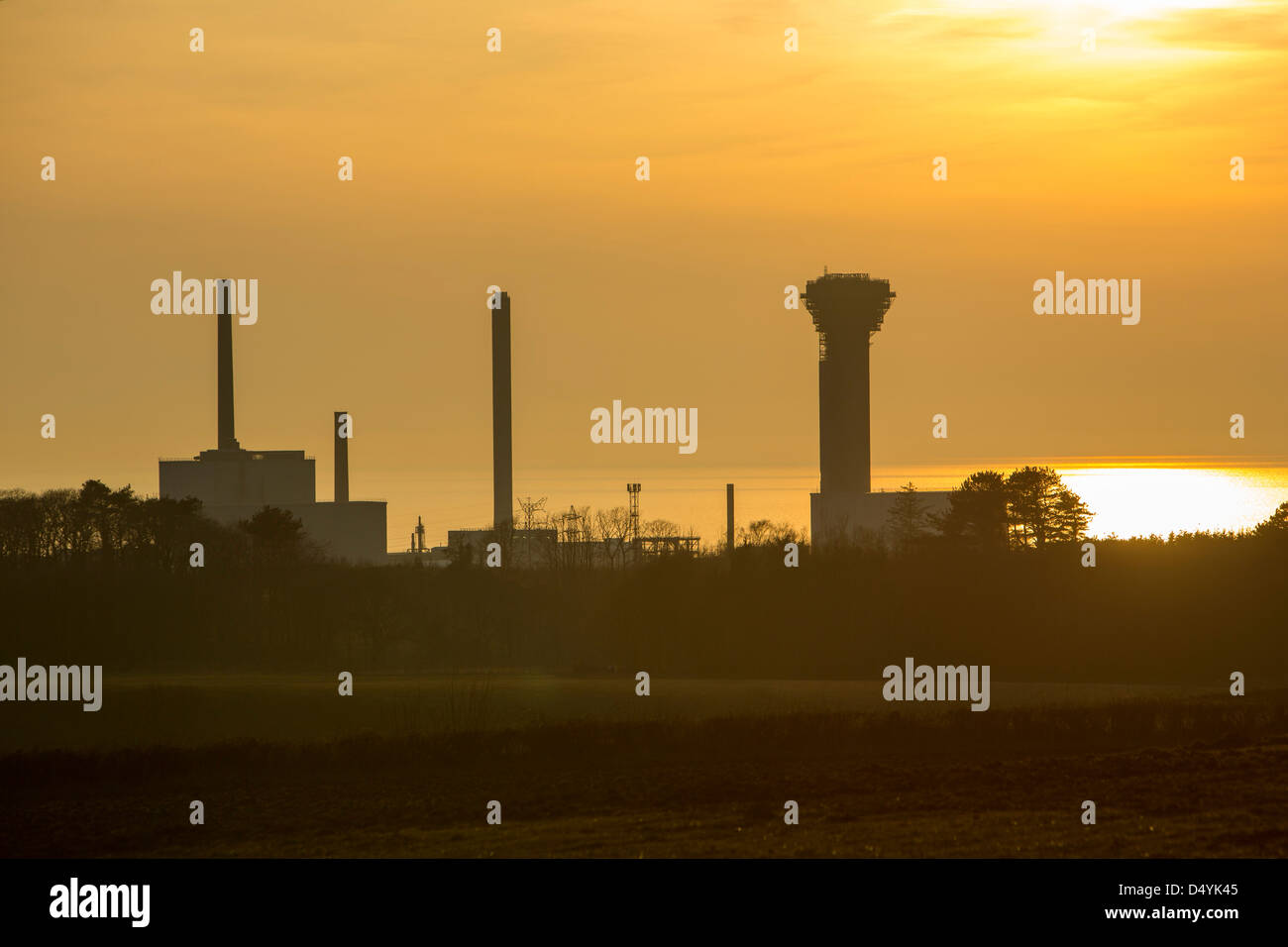 Sellafield nuclear power station at sunset, Cumbria, UK Stock Photo - Alamy
