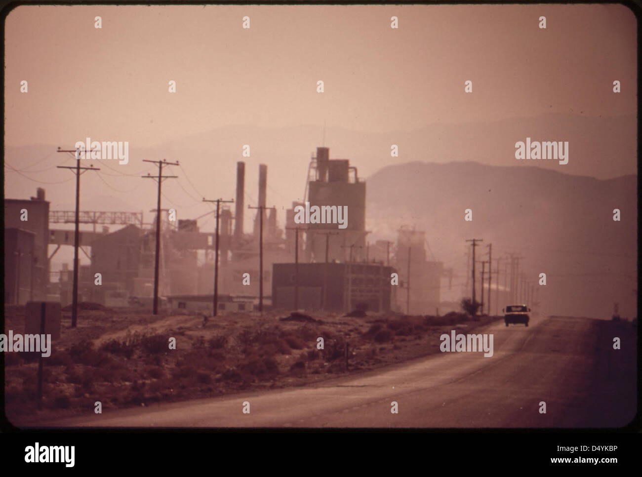 A photograph from May 1972 depicts the gypsum plant at Plaster City ...