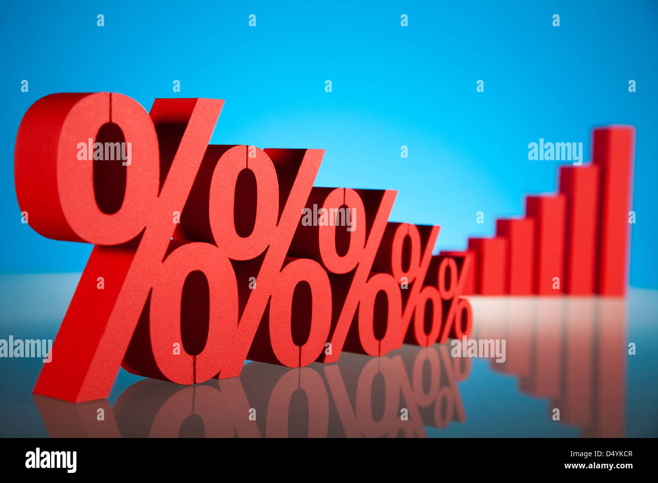 Red percentage symbols Stock Photo - Alamy