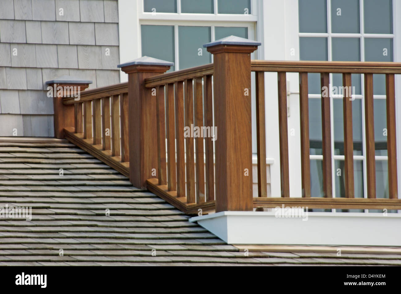 Wooden balcony wood railing High Resolution Stock Photography and ...