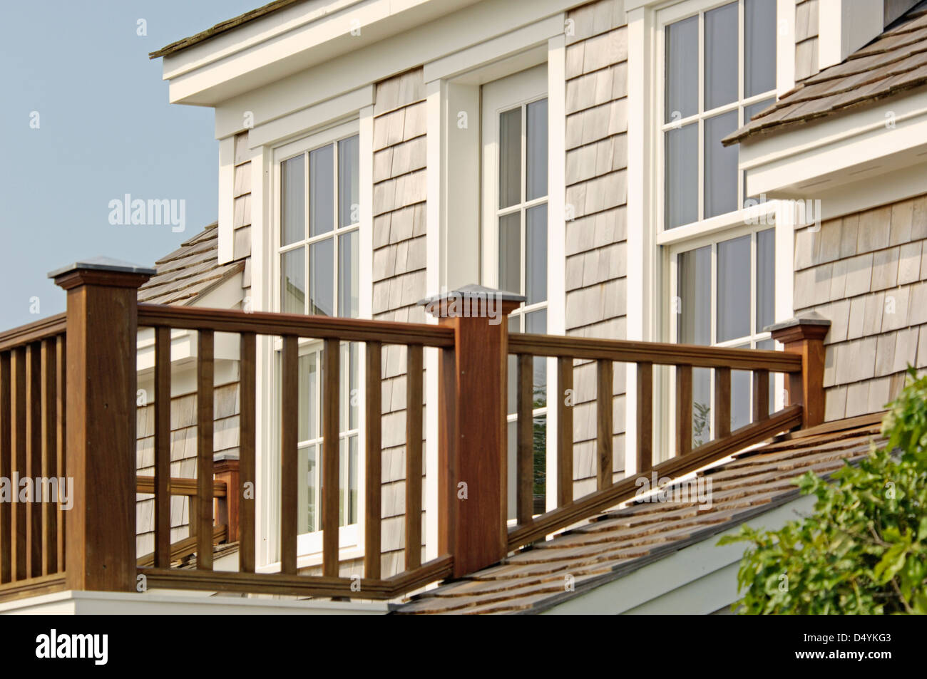 Wooden balcony wood railing High Resolution Stock Photography and ...