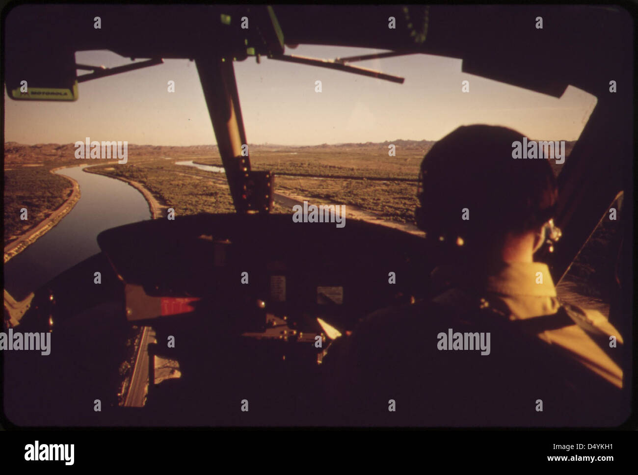 EPA's helicopter surveying the Colorado River, May 1972 Stock Photo - Alamy
