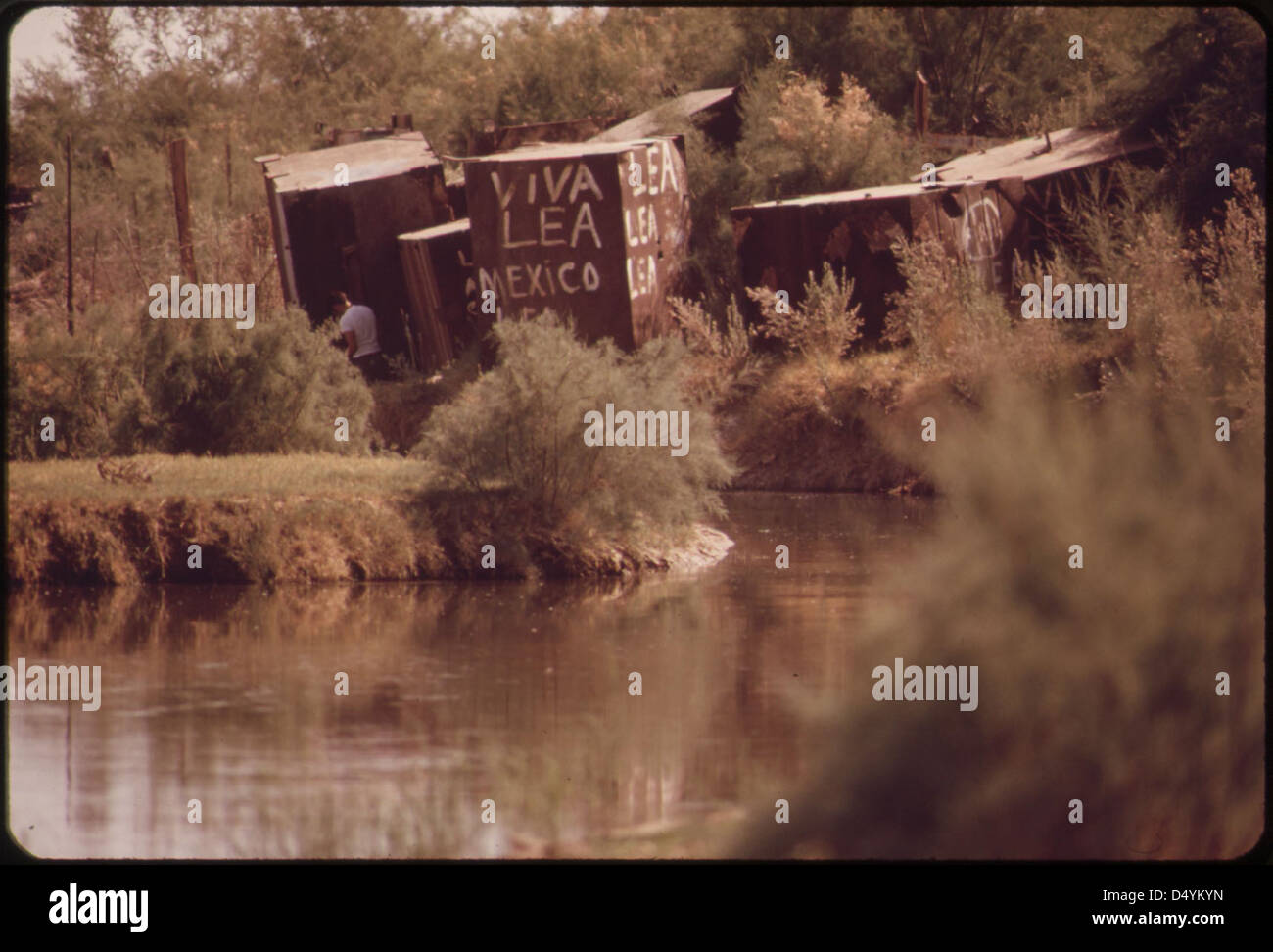 A photograph from May 1972 showing the Colorado River at the U.S ...