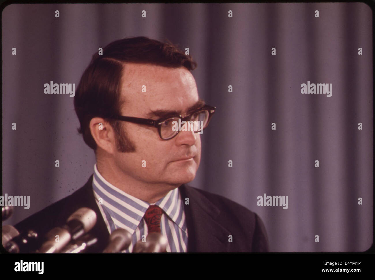 William Ruckelshaus, first administrator of EPA, May 1972 Stock Photo ...