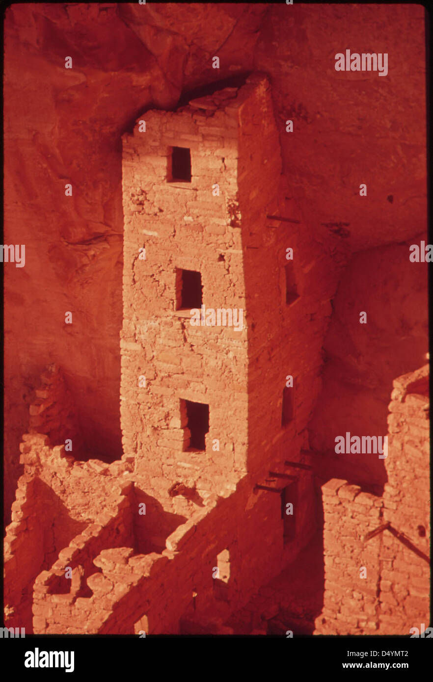 A four-story tower house, built approximately 800 years ago, stands in ...