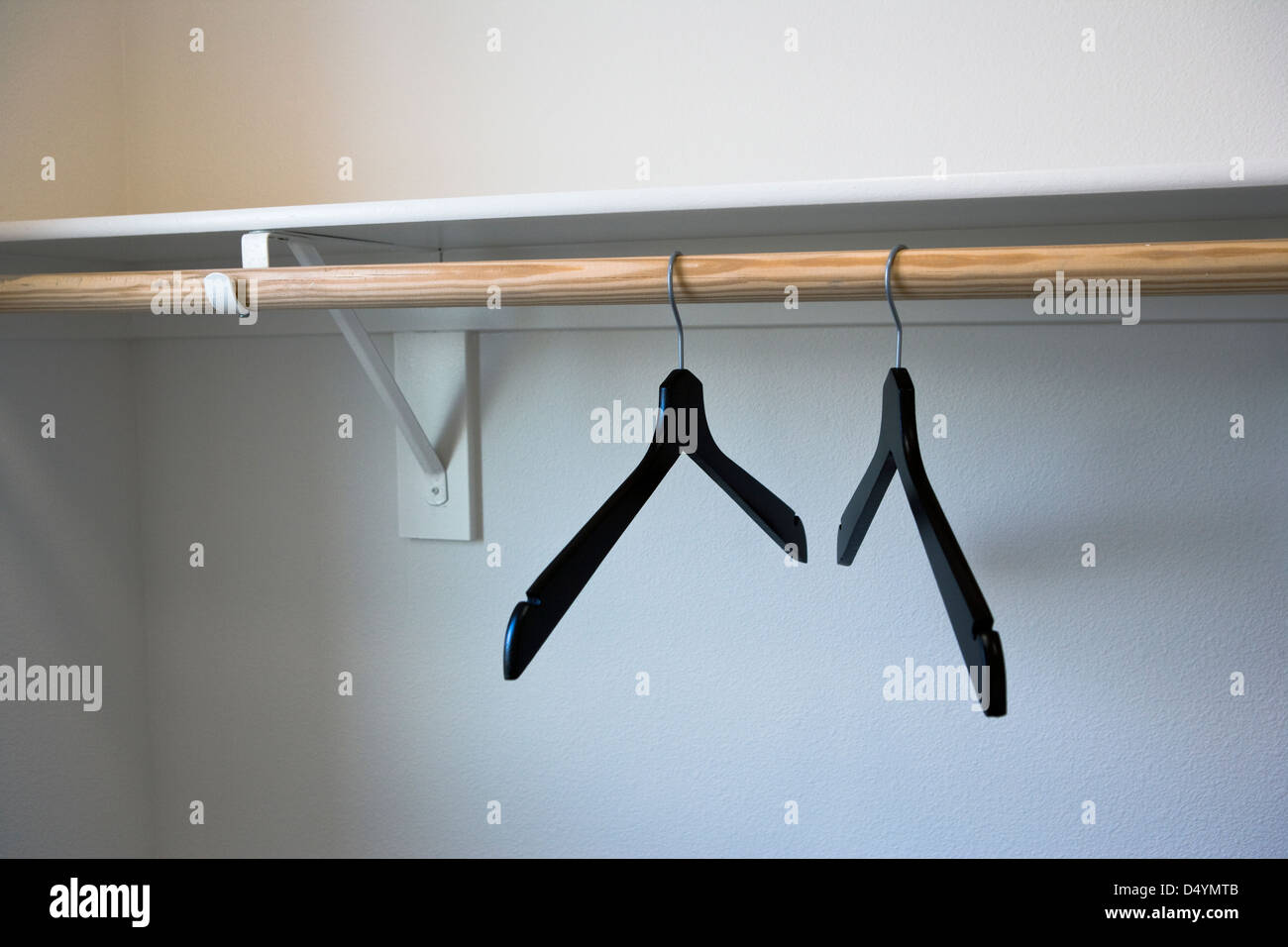Empty hangers closet hi-res stock photography and images - Alamy