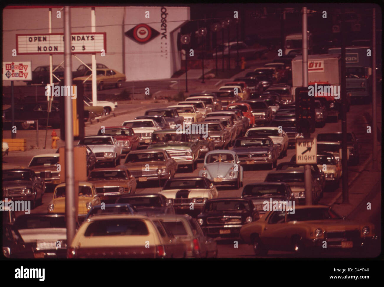 1970s traffic jam hi-res stock photography and images - Alamy
