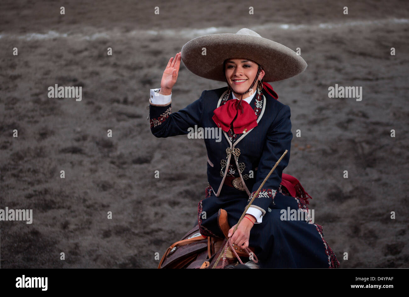 Mexican woman riding a horse hi-res stock photography and images - Alamy
