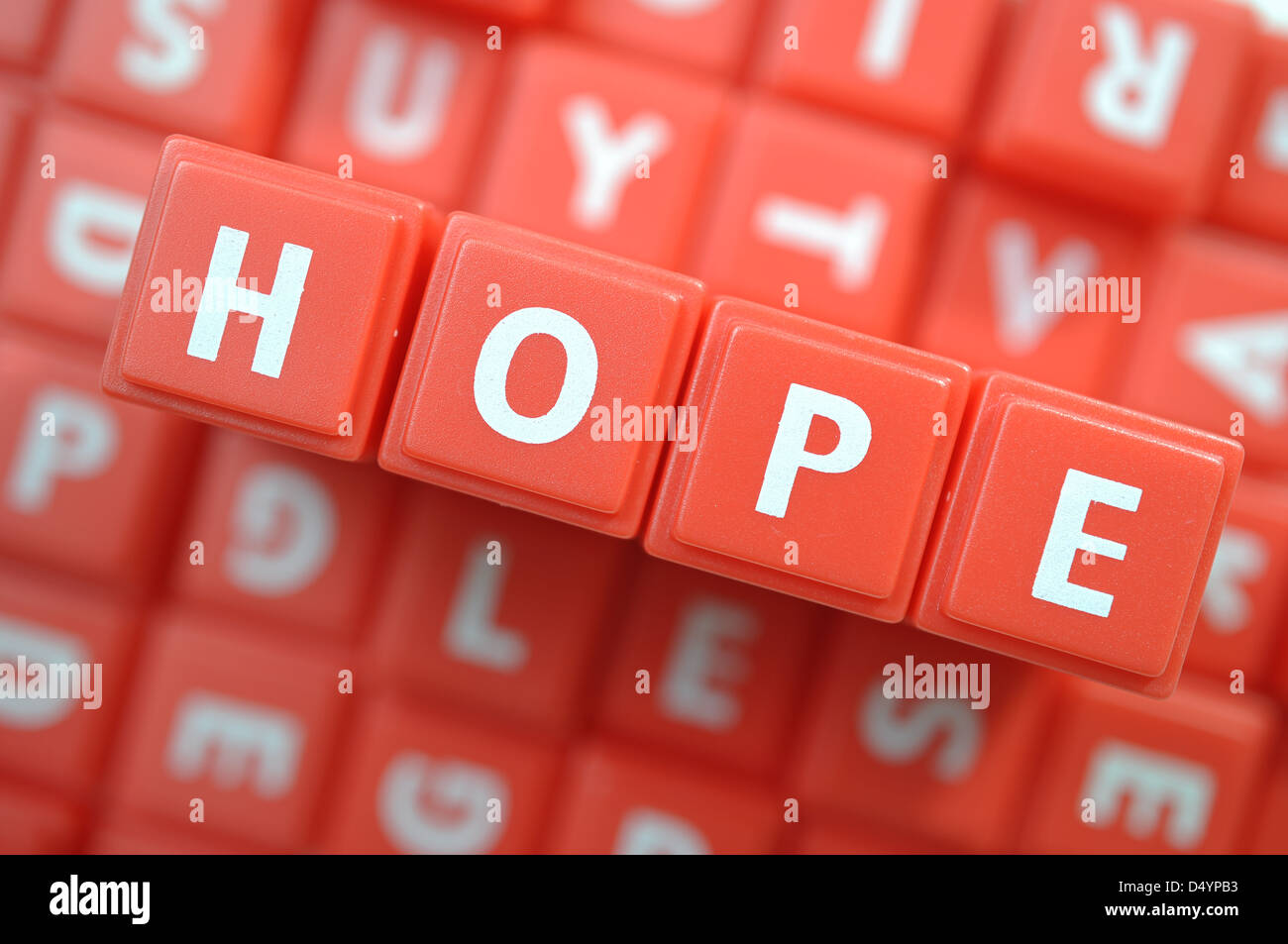Alphabet Blocks spelling word hope Stock Photo - Alamy
