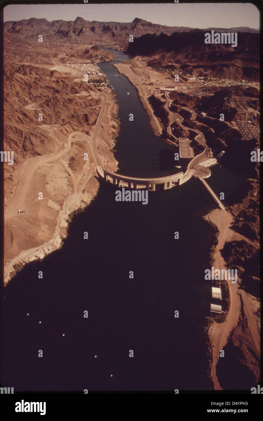 Parker Dam on the Colorado River, completed in 1938, is a crucial ...