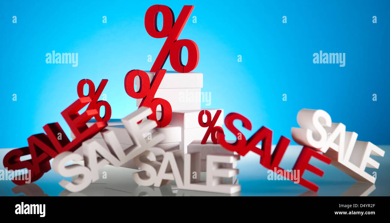 Sale, percent concept Stock Photo - Alamy