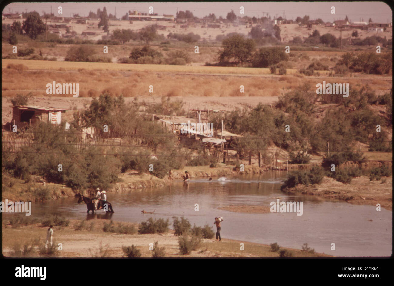 A photograph from May 1972 depicting the Colorado River near the ...
