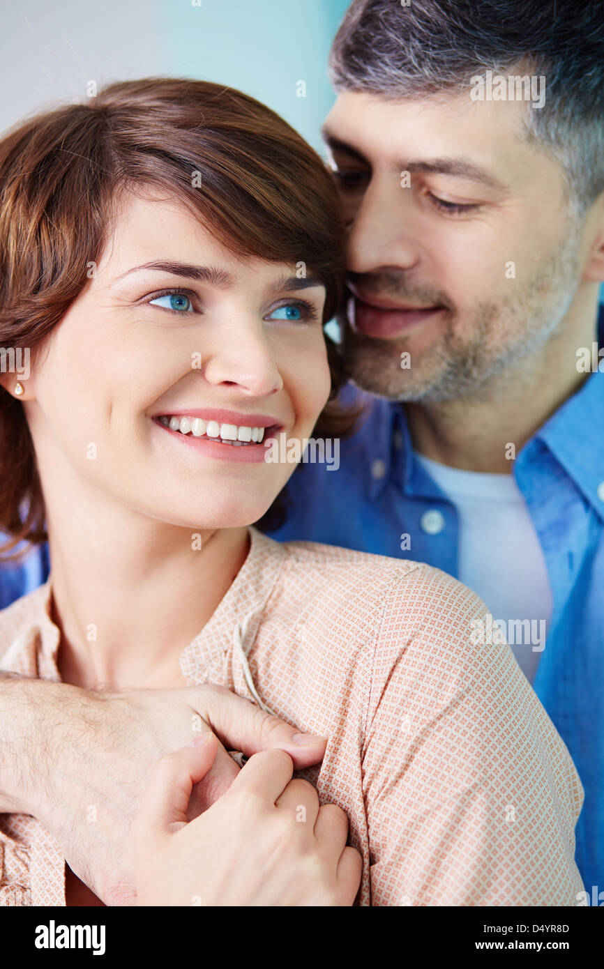 Man woman in loving embrace hi-res stock photography and images - Alamy