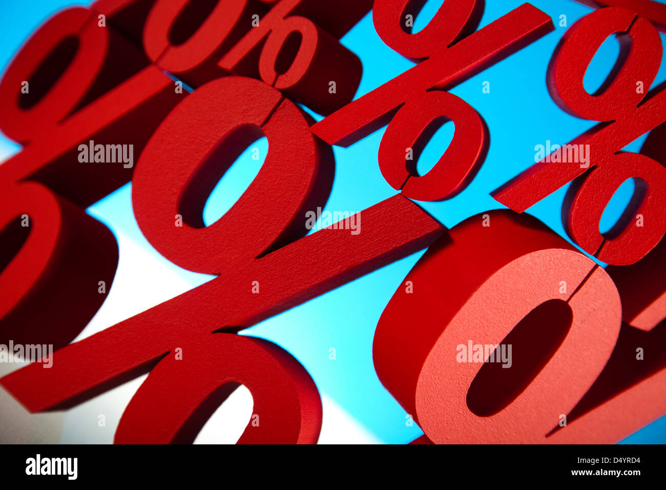 Red percentage symbols Stock Photo - Alamy