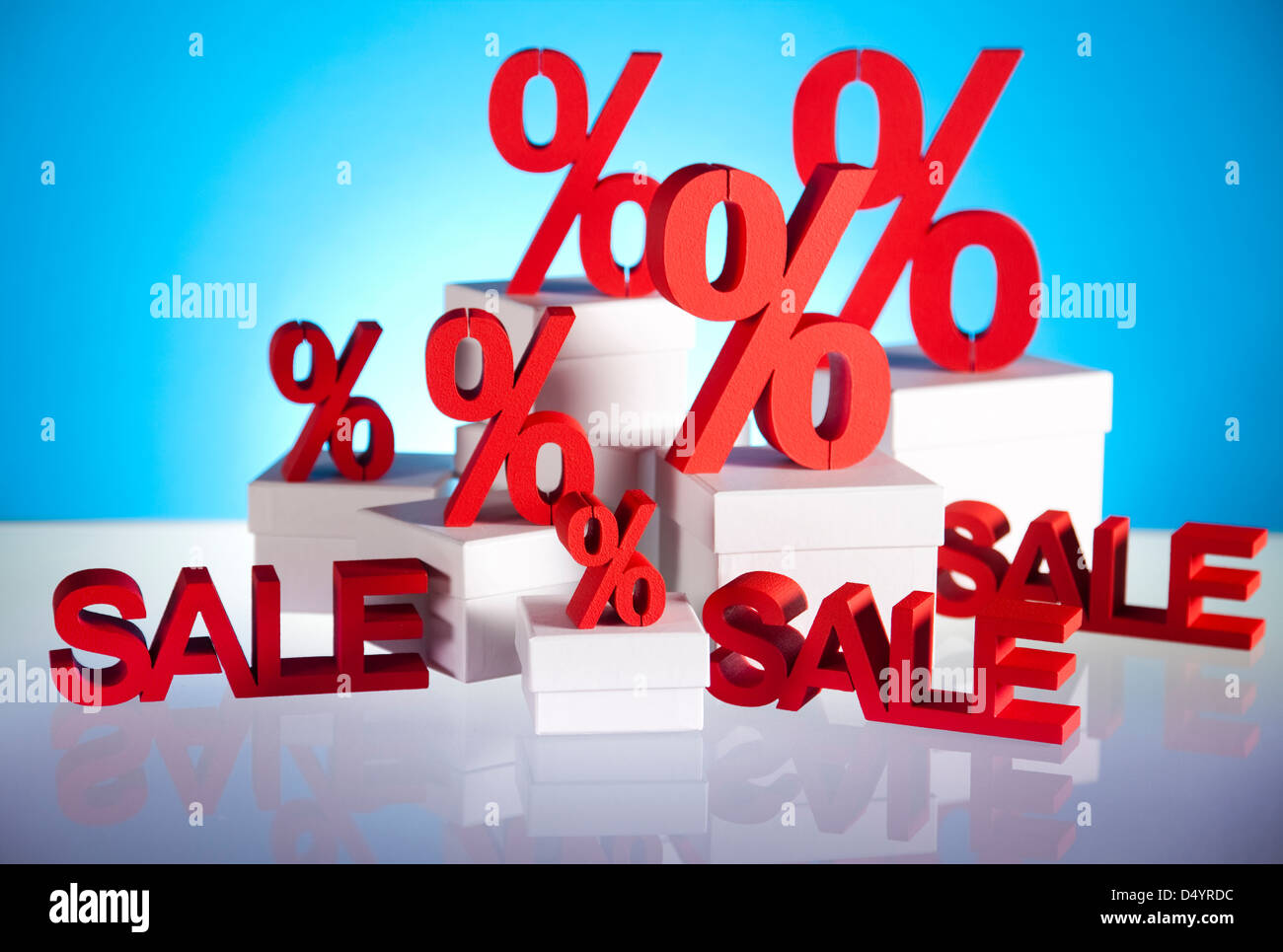 Sale background with percent Stock Photo - Alamy