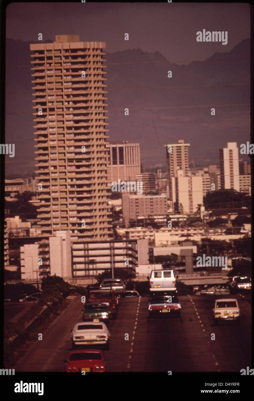 1970s view downtown from highway hi-res stock photography and images ...