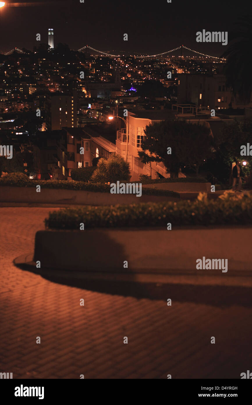 San Francisco at night Stock Photo - Alamy
