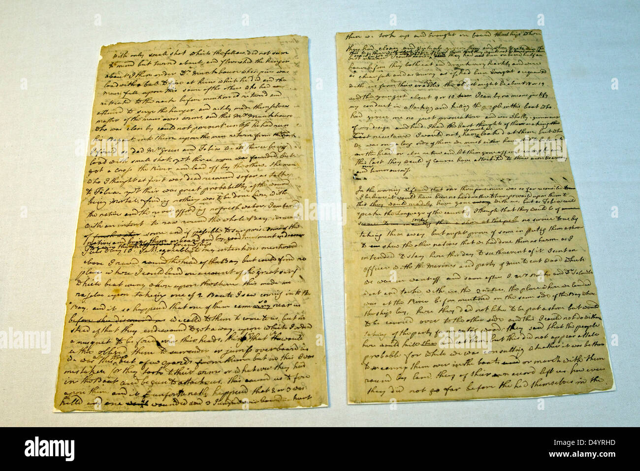 Letter by captain james cook hi-res stock photography and images - Alamy
