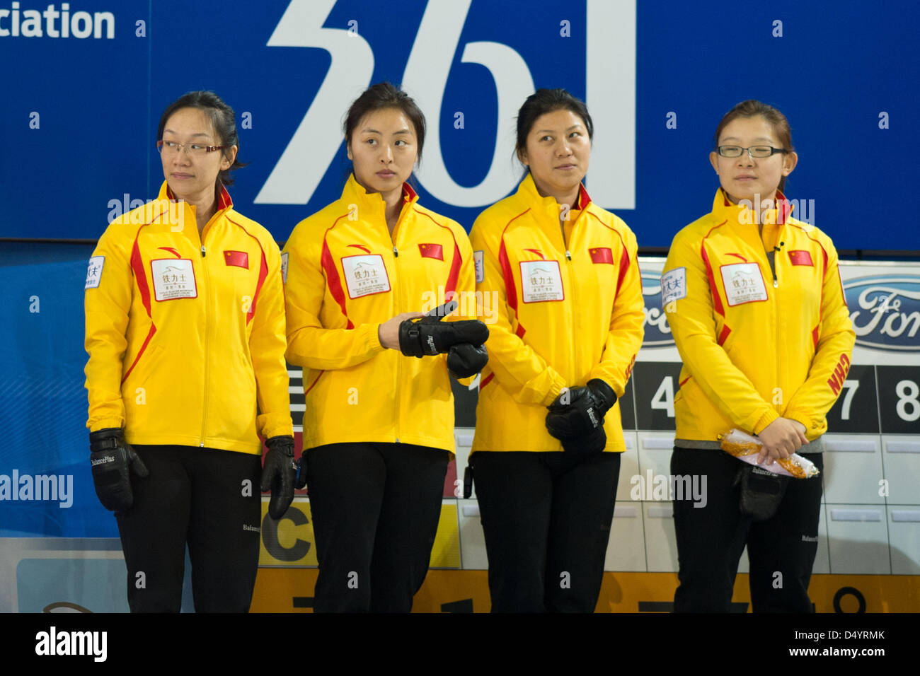China team (CHN), MARCH 20, 2013 - Curling : World Women's Curling ...