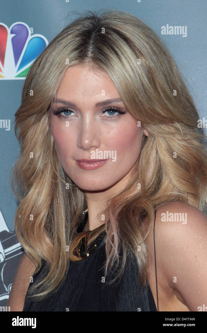 Los Angeles, California, U.S. March 20, 2013. Delta Lea Goodrem arrives ...