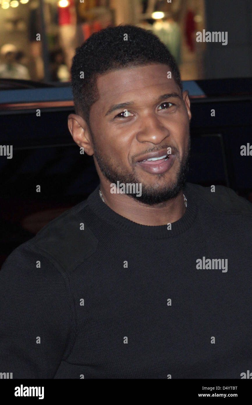 Los Angeles, California, U.S. March 20, 2013. Usher arrives at NBC's ...