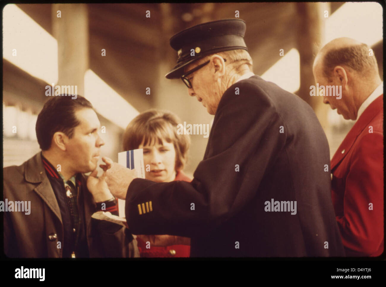 Train conductor 1970s hi-res stock photography and images - Alamy