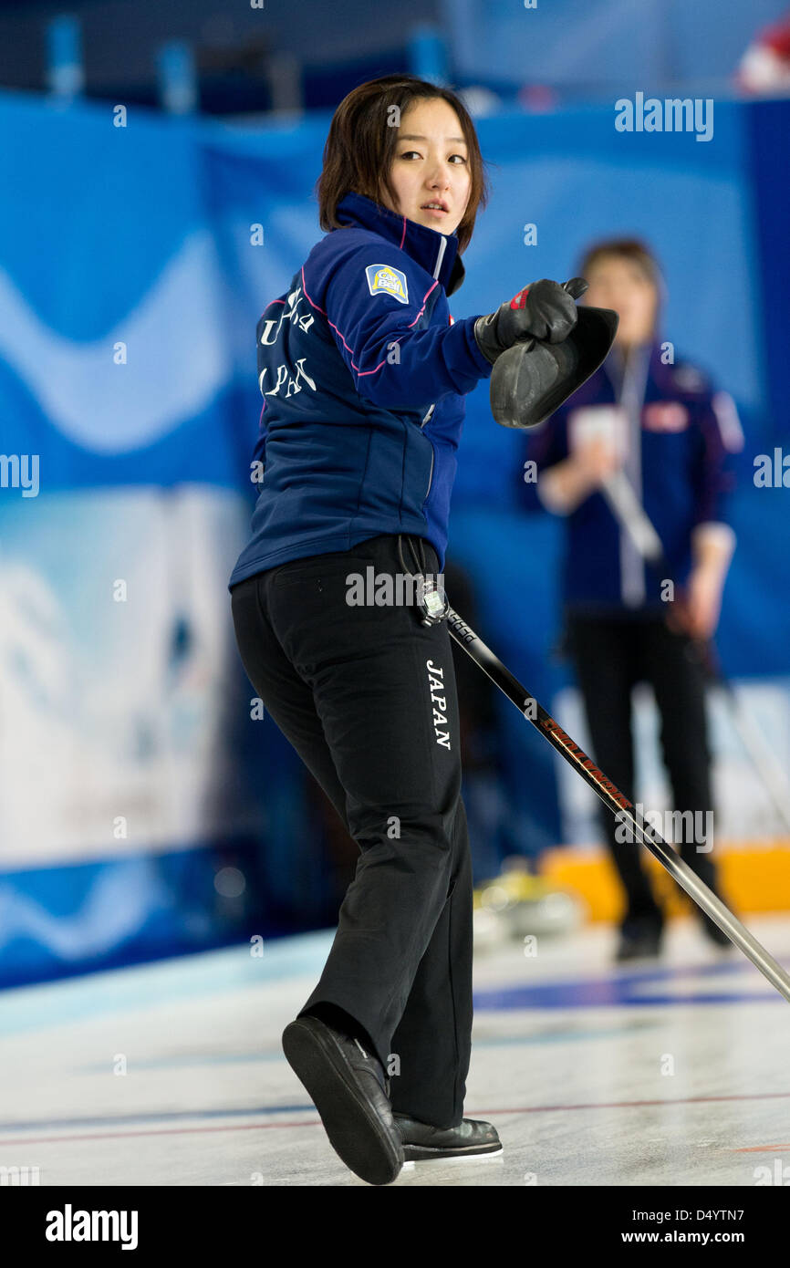 Satsuki Fujisawa (JPN), MARCH 20, 2013 - Curling : World Women's ...