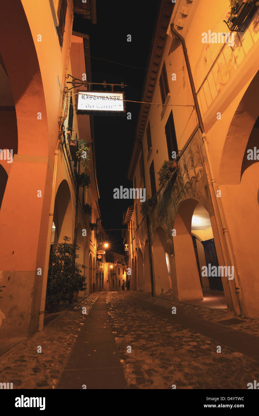 Street at night, Italy Stock Photo - Alamy
