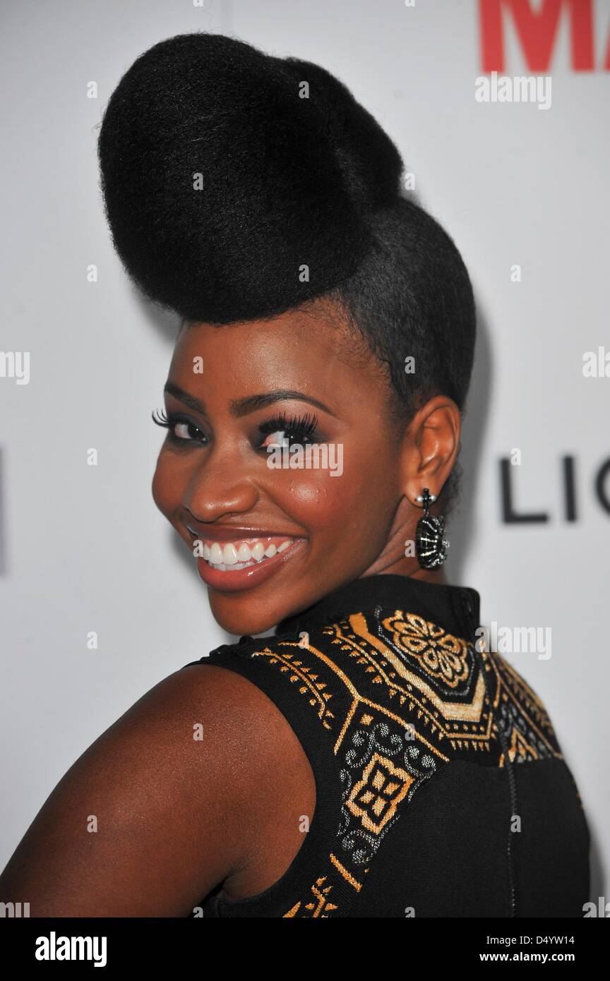 Los Angeles, CA, USA. March 20, 2013. Teyonah Parris at the MAD MEN ...
