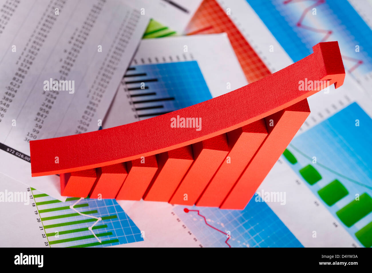 Business graph on chart Stock Photo - Alamy