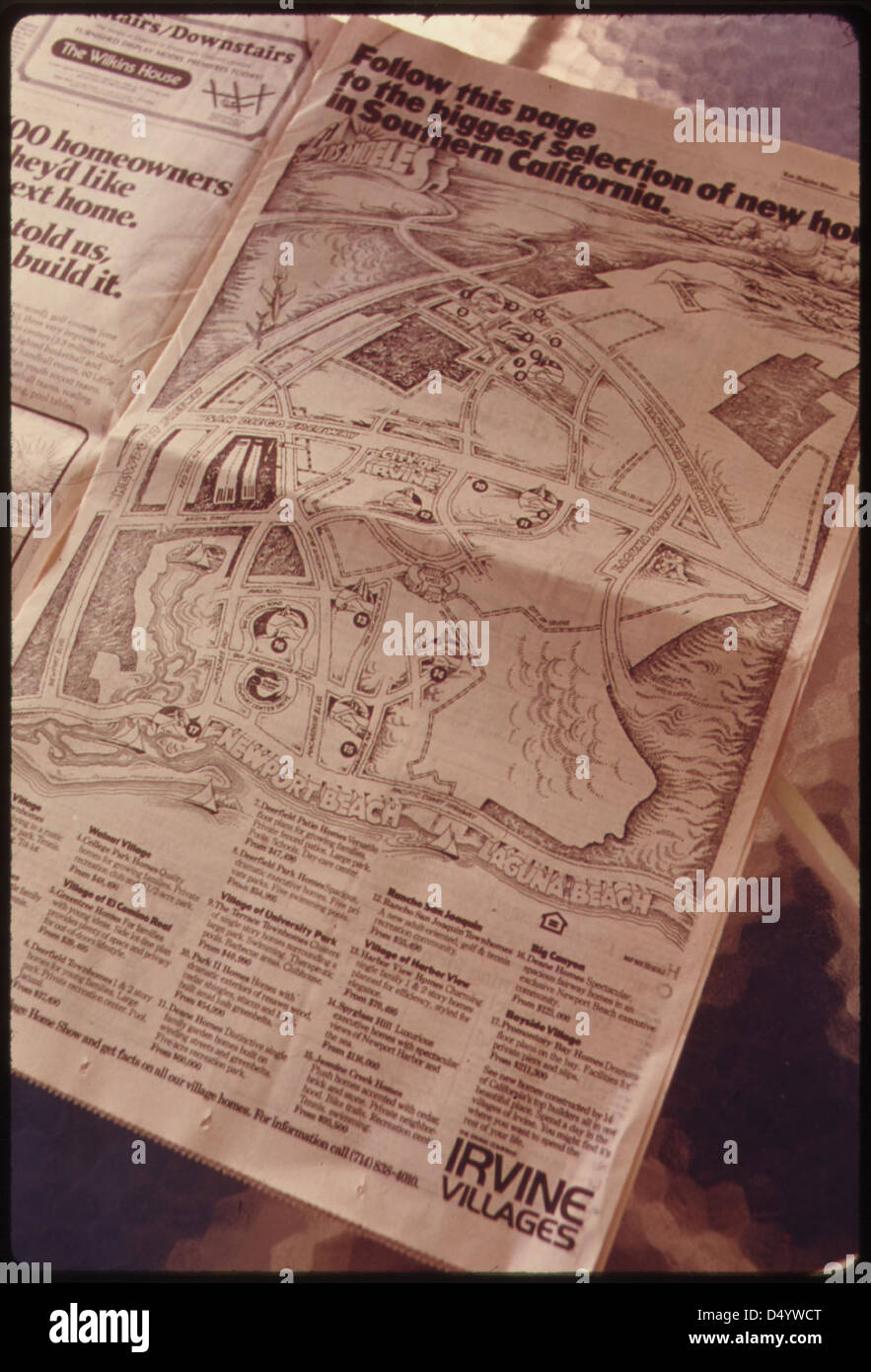 Newspaper advertising in the real estate section of the Sunday issue of ...