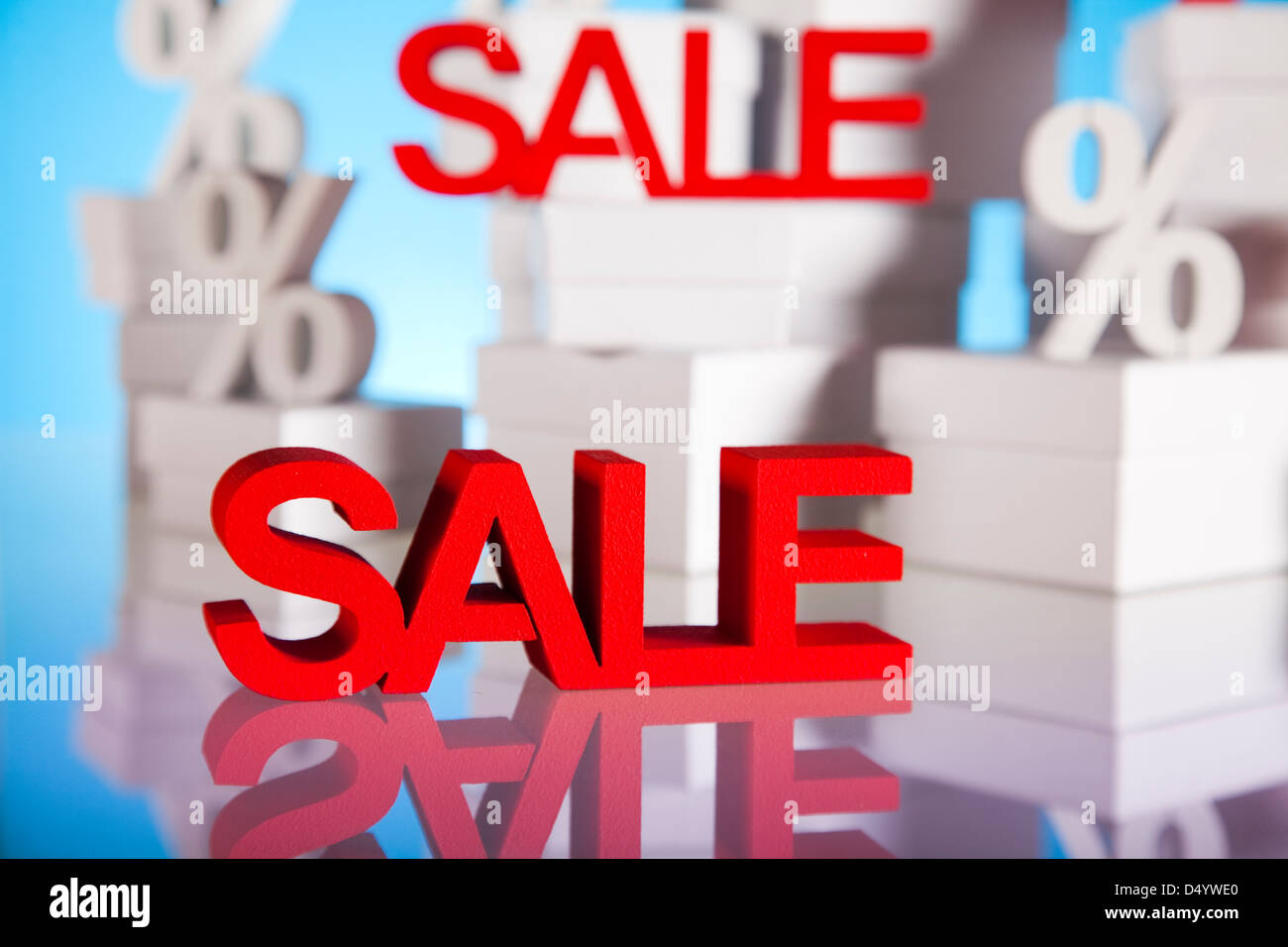 Sale background with percent Stock Photo - Alamy
