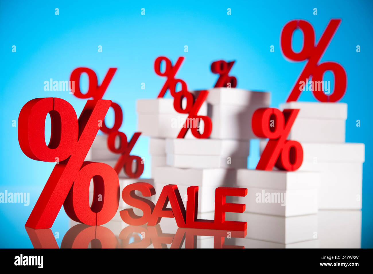 Red percentage symbols Stock Photo - Alamy