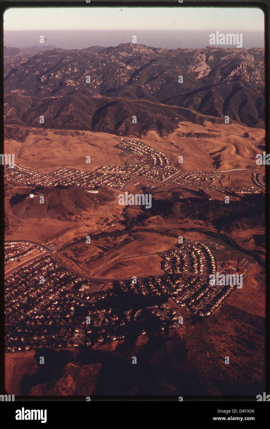 Aerial photograph of Oxnard Plain in Ventura County, California, taken ...