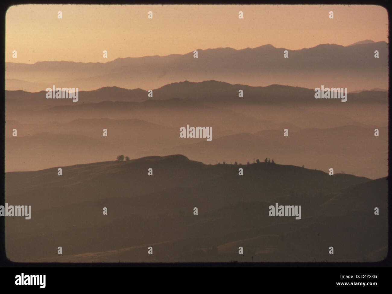 This photo from June 1975 captures the morning fog clearing over Oxnard ...