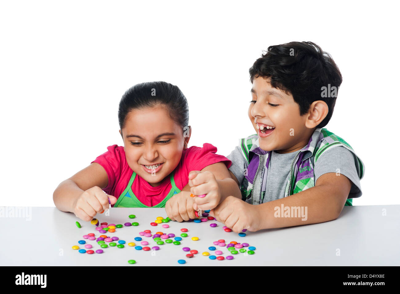 Children playing with candies Stock Photo - Alamy