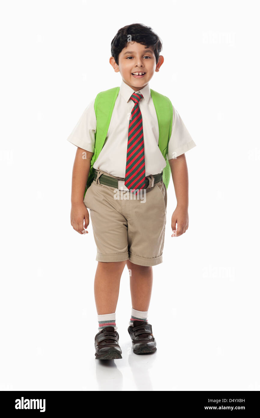 Indian schoolboy uniform Cut Out Stock Images & Pictures - Alamy