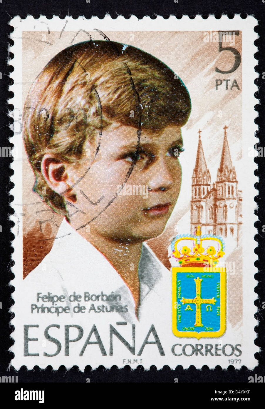 Spanish postage stamp Stock Photo - Alamy