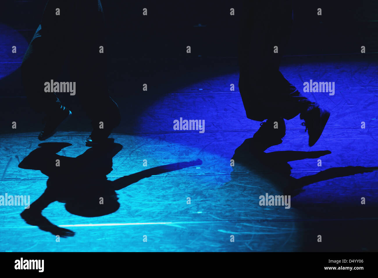 Shadows of dancers on the floor Stock Photo - Alamy