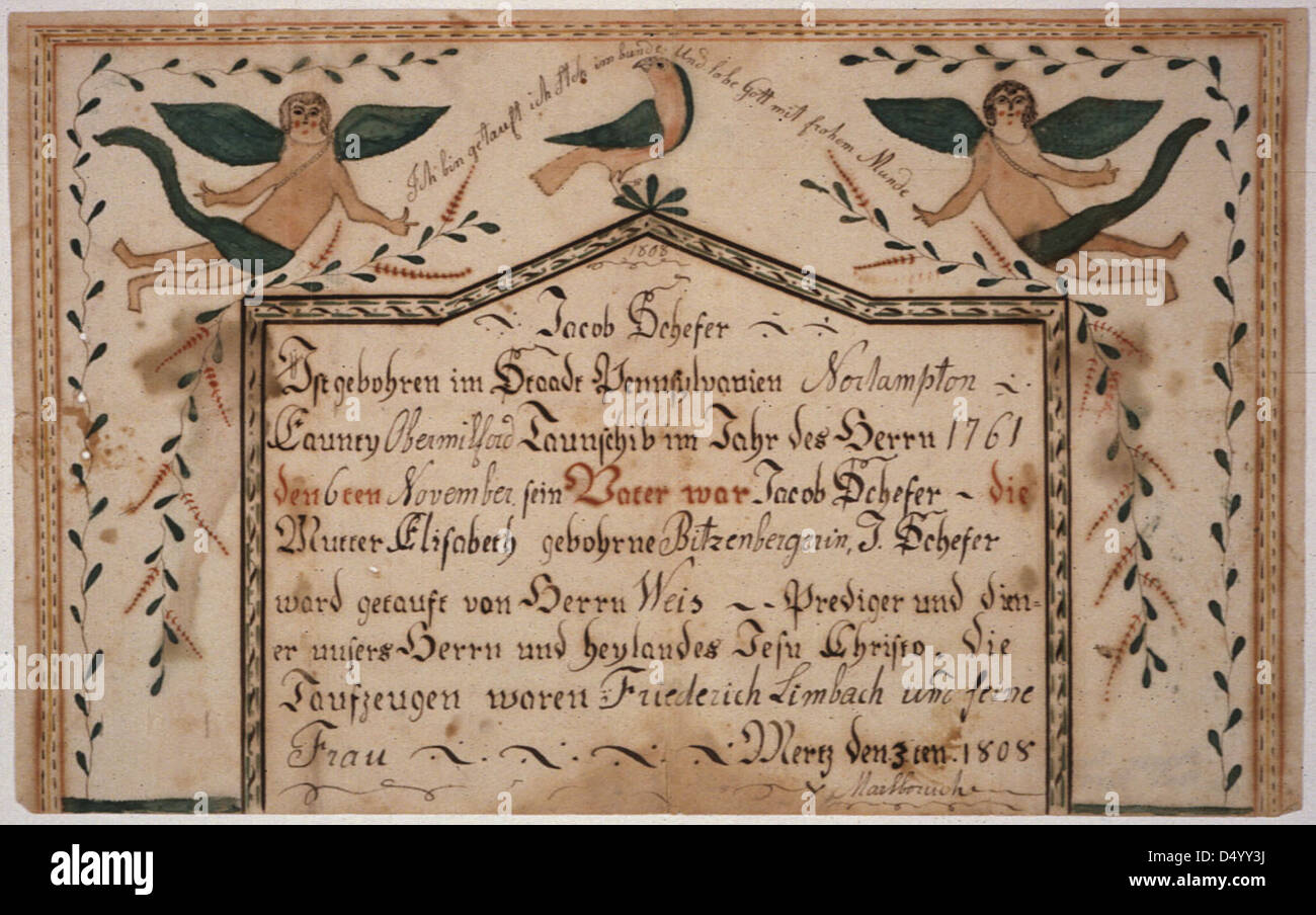 A portrait of Jacob Shaffer from Pennsylvania, as captured in ...