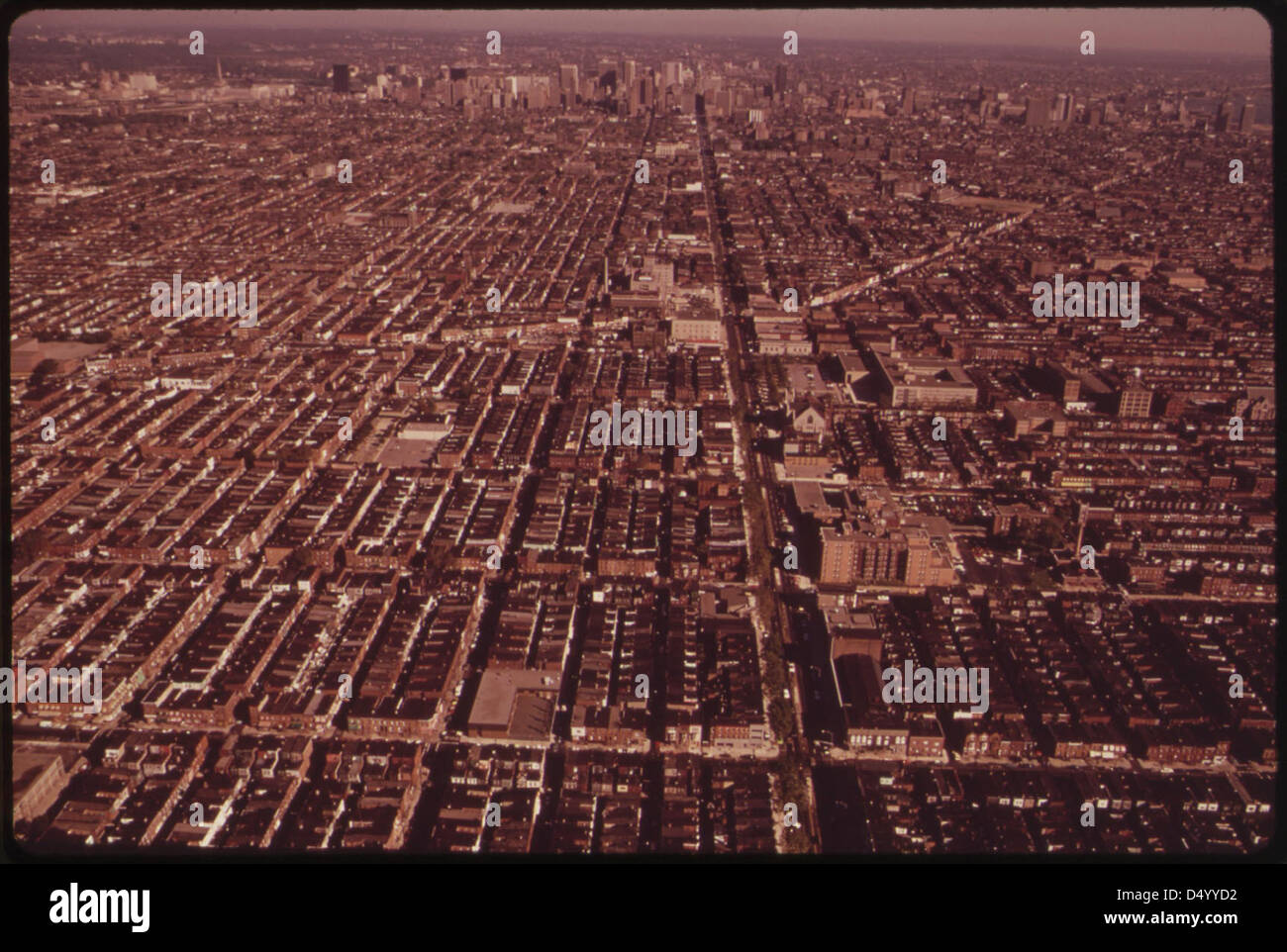 Row Houses, August 1973 Stock Photo - Alamy