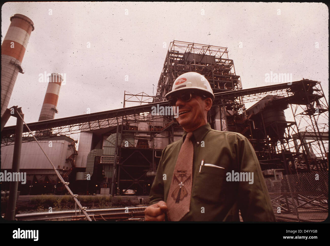 The Four Corners Power Plant, photographed in May 1972, part of the ...