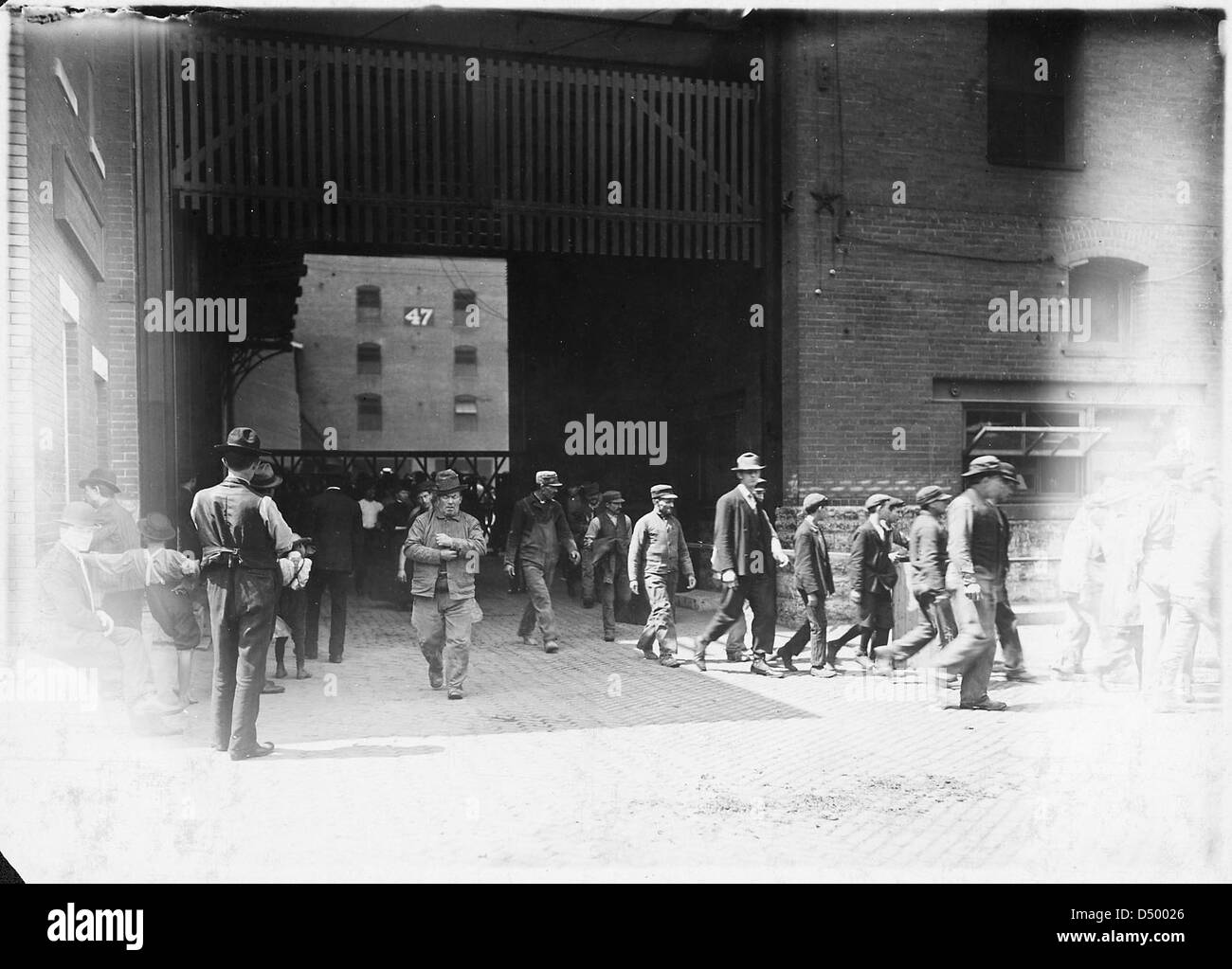 A photograph taken in August 1908 at the Indianapolis Meat Packing ...