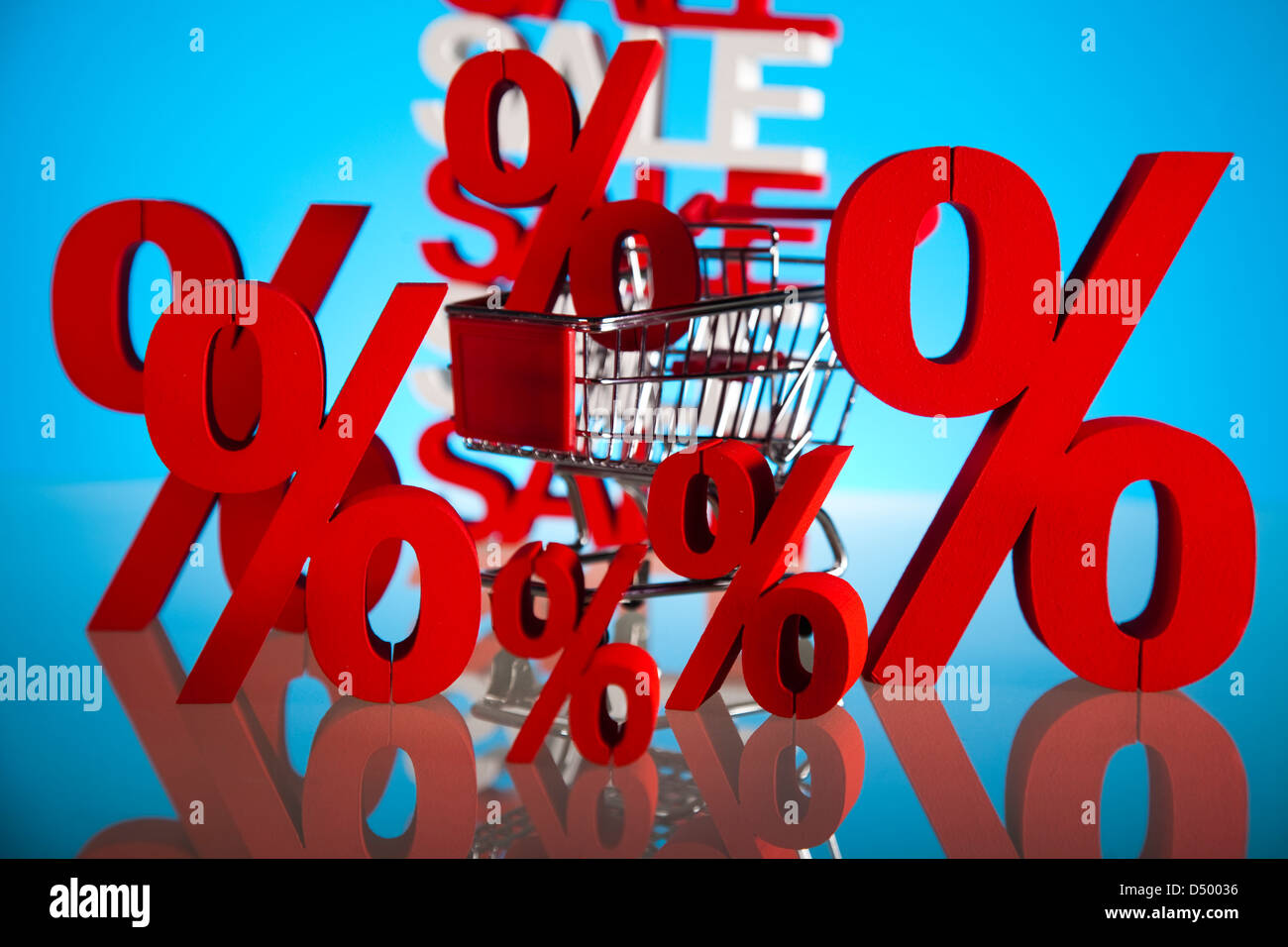Sale background with percent Stock Photo - Alamy