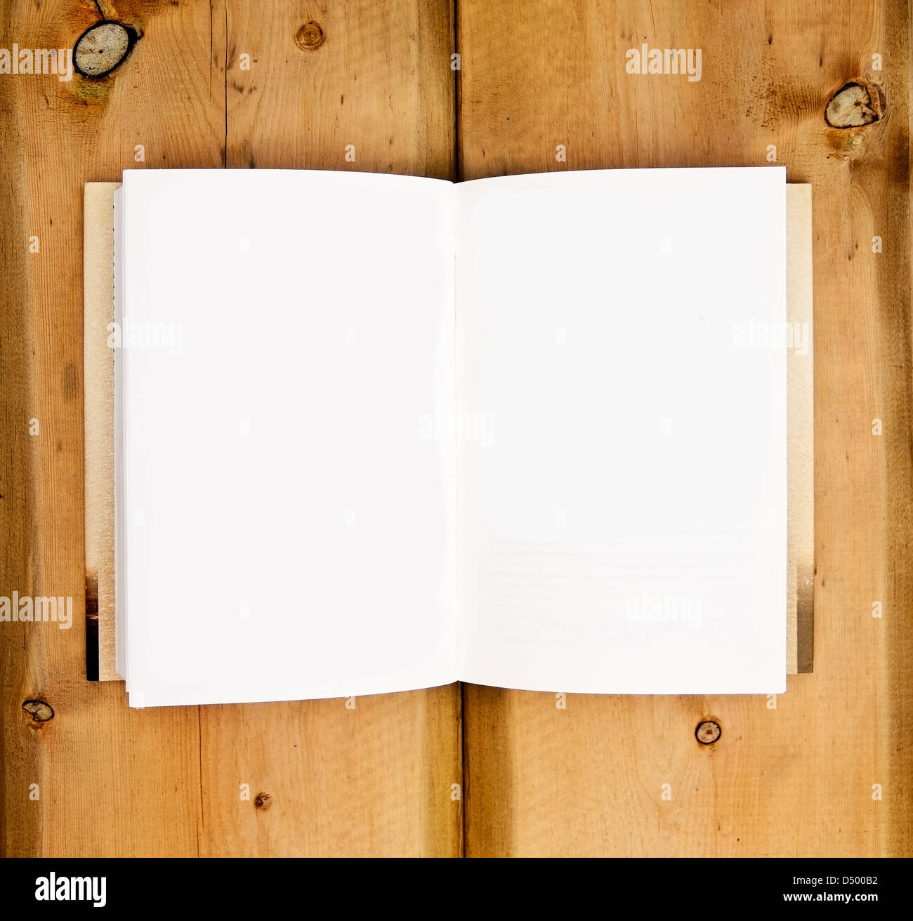 Aerial view of book pages blank on wooden grunge background Stock Photo ...