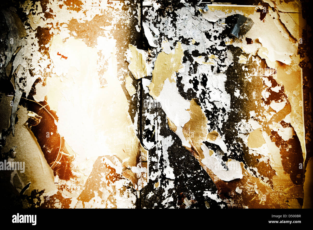 Faded torn poster texture hi-res stock photography and images - Alamy
