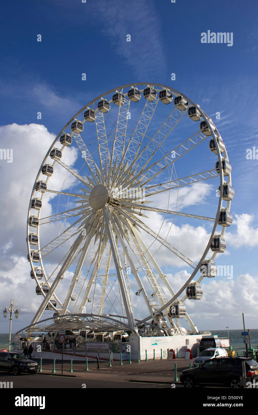 Big wheel on Brighton seafront Stock Photo - Alamy