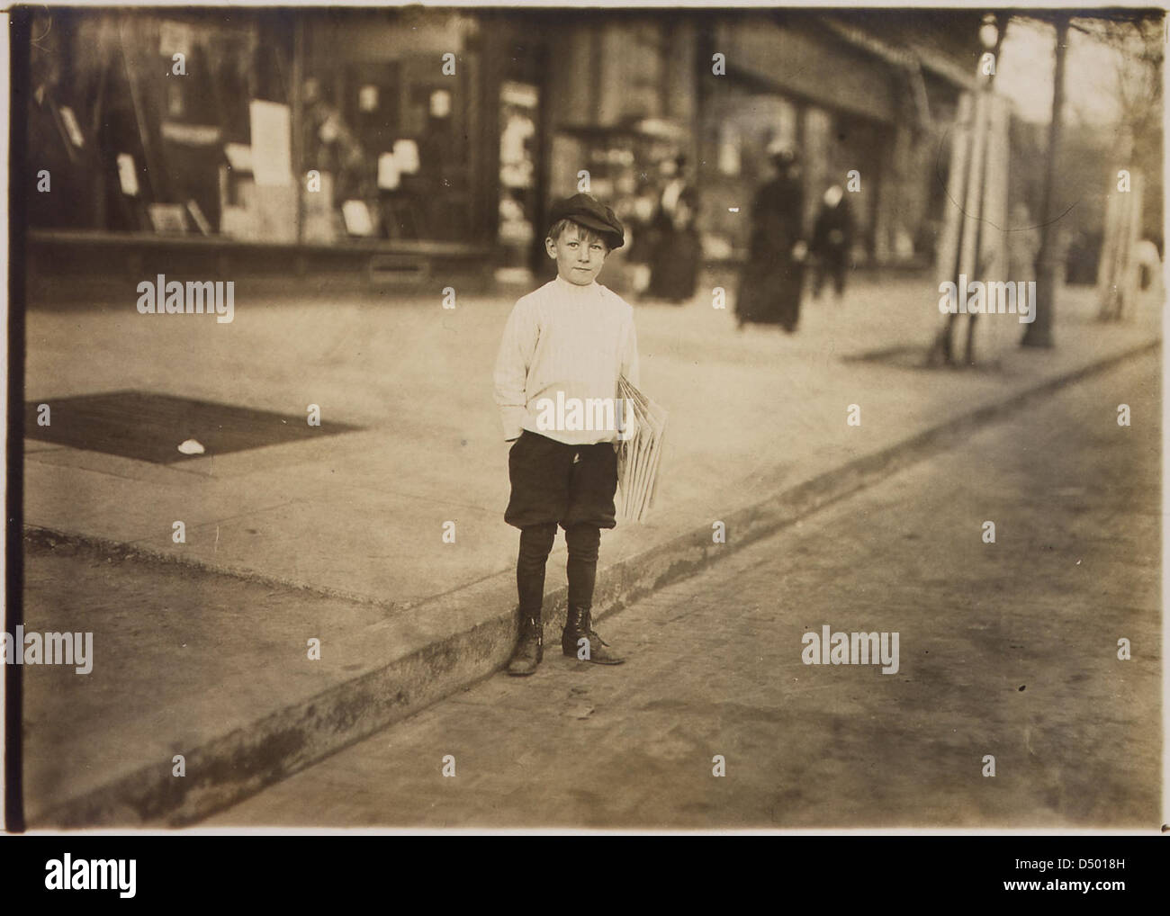 This photograph from April 1912 shows William Lerch, a 7-year-old ...